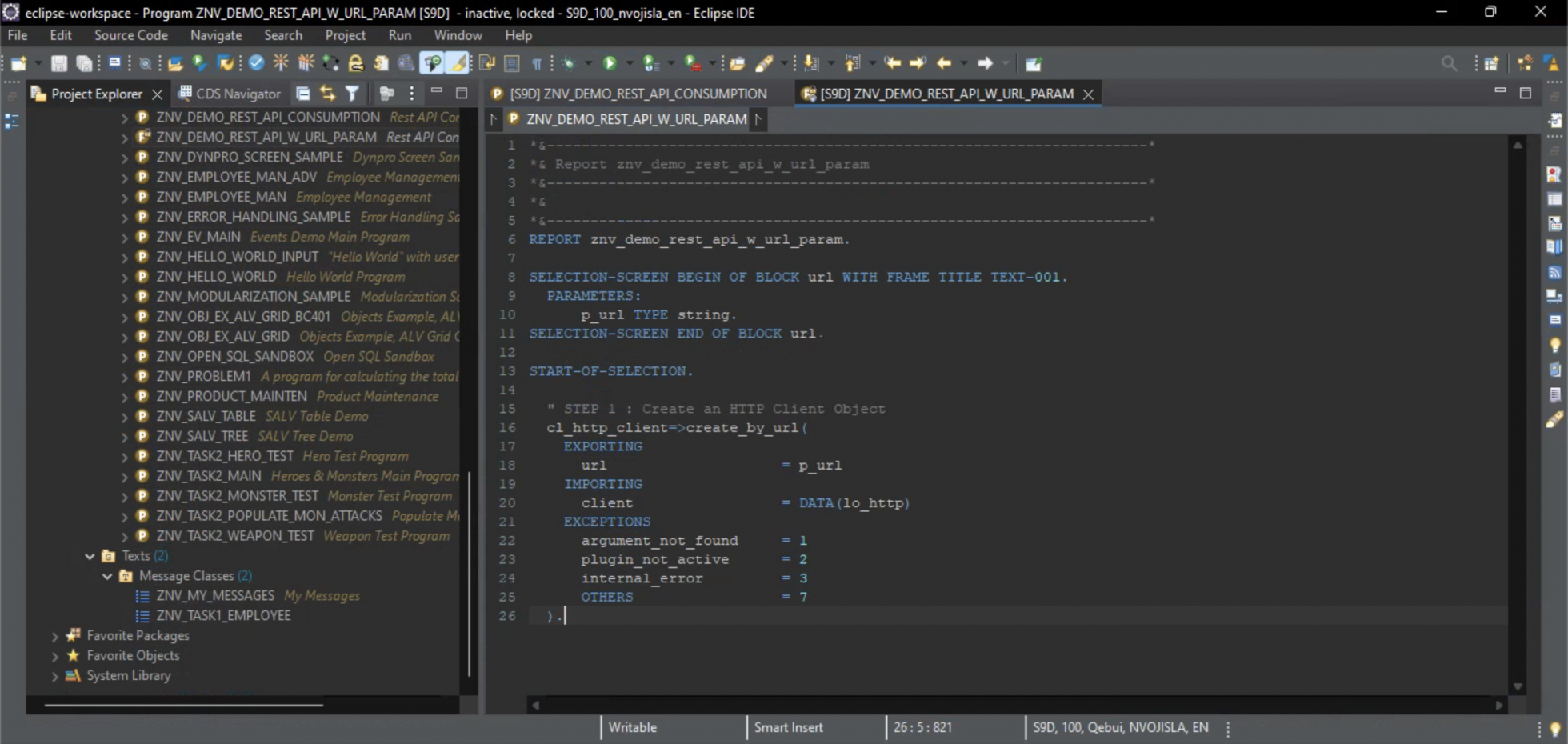 Consuming a REST API with ABAP – NPV