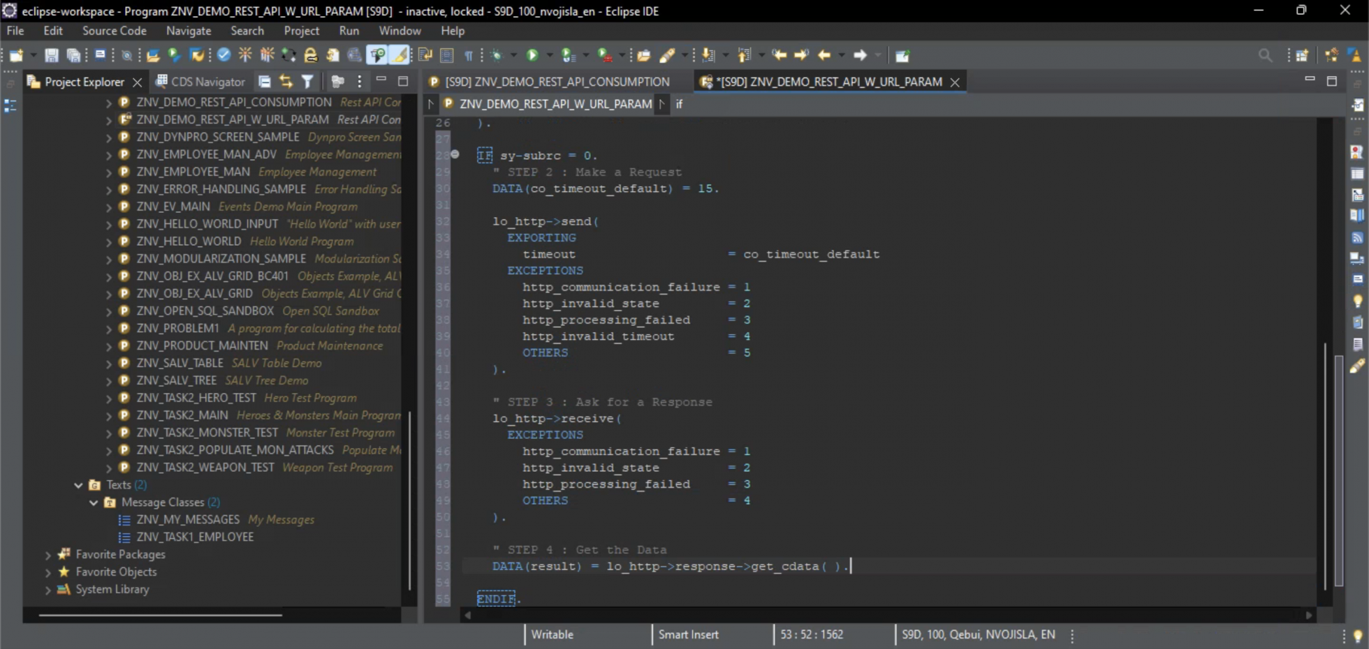 Consuming a REST API with ABAP – NPV
