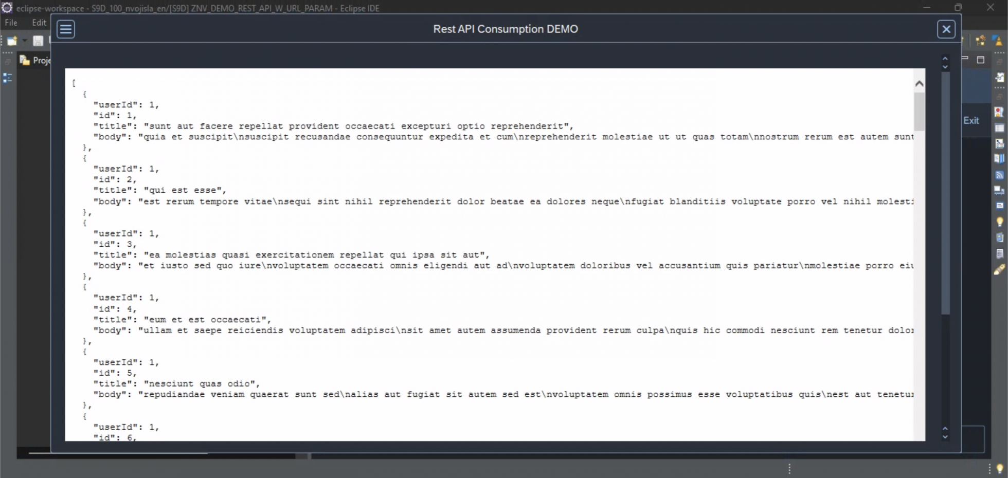 Consuming a REST API with ABAP – NPV